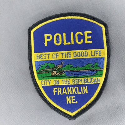 Franklin NE Nebraska Police 4.5" Patch | eBay