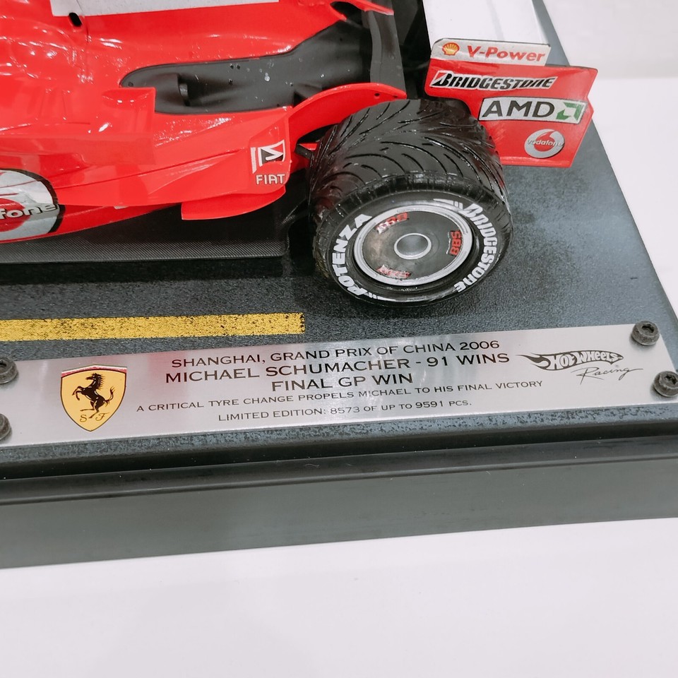 Hot Wheels 1/18 Ferrari 248 F1 Shanghai China GP Schumacher Final GP ...