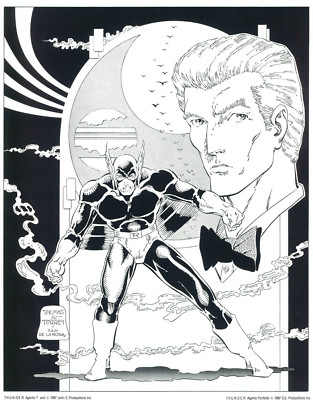 T.H.U.N.D.E.R AGENTS Art Print - The RAVEN Tenny / De La Rosa art 1987 ...
