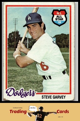 1978 Topps #350 Steve Garvey Los Angeles Dodgers Baseball Card Good/VG ...