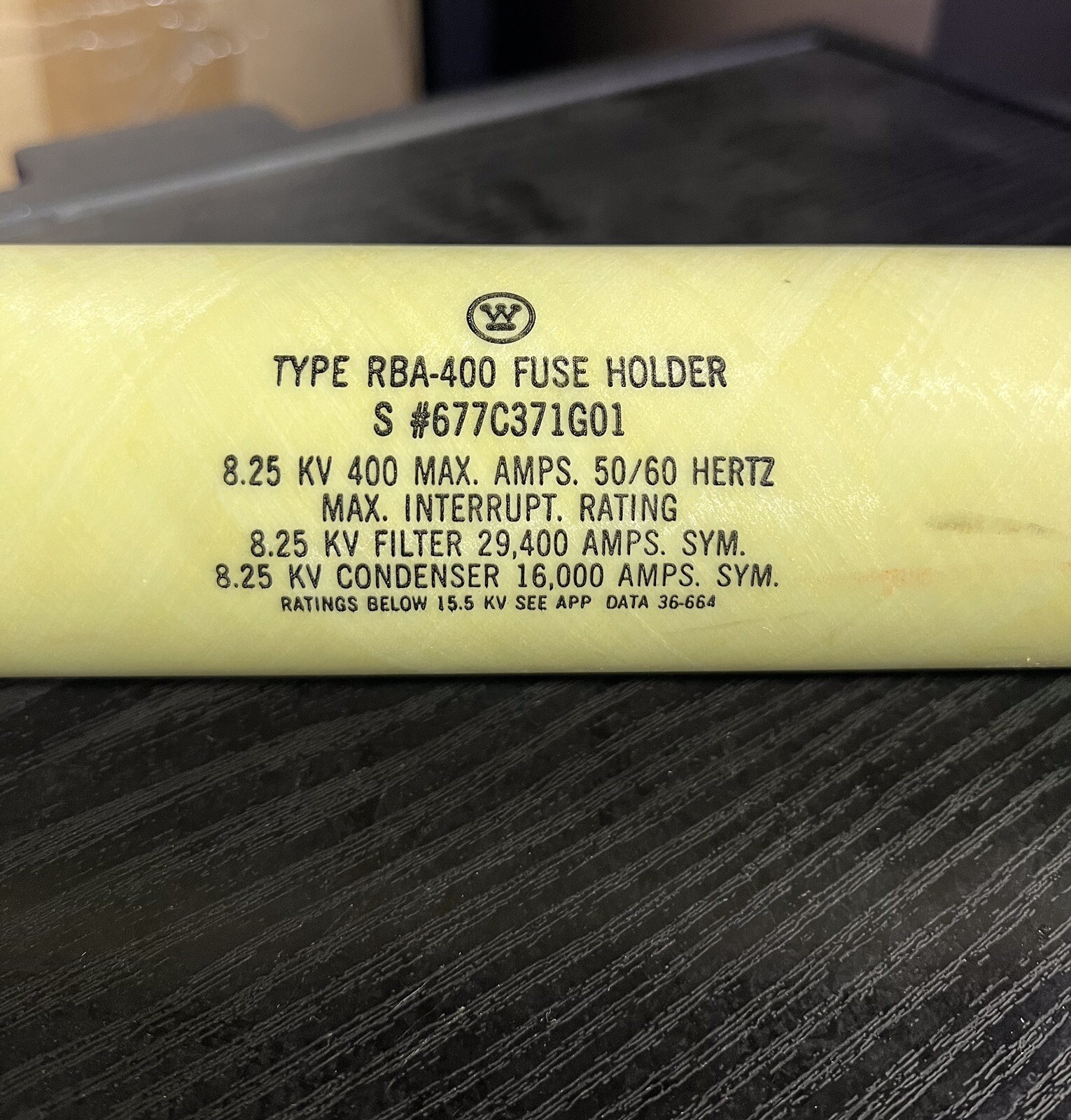 Westinghouse RBA-400 Fuse 677C371G01 400A Max 8.25kV 50/60Hz New Open ...