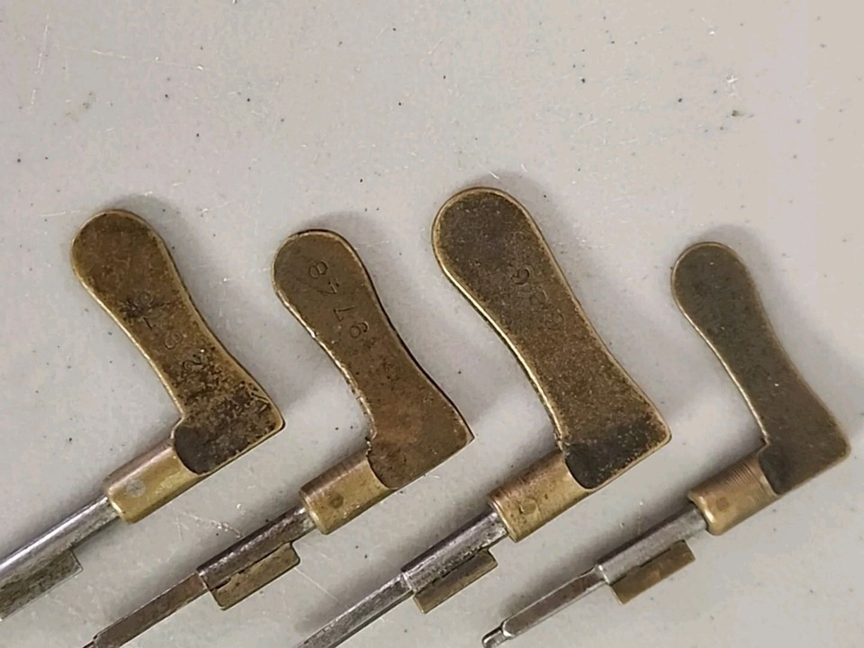 Antique Vault & Safe Lock Combination Change Keys Brass | eBay