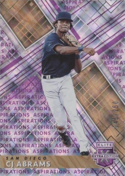 2019 Panini Elite Extra Edition - C.J. Abrams #6 Aspirations Purple ...