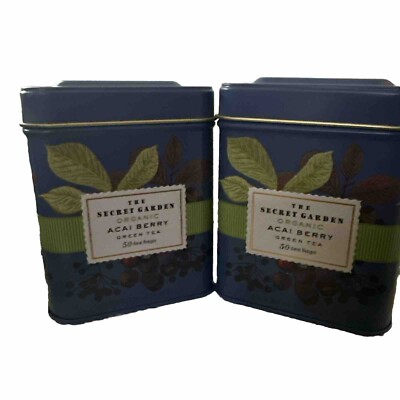 THE SECRET GARDEN 🫖 AÇAÍ BERRY 🫖 ORGANIC GREEN TEA 100 tea bags = 2 ...
