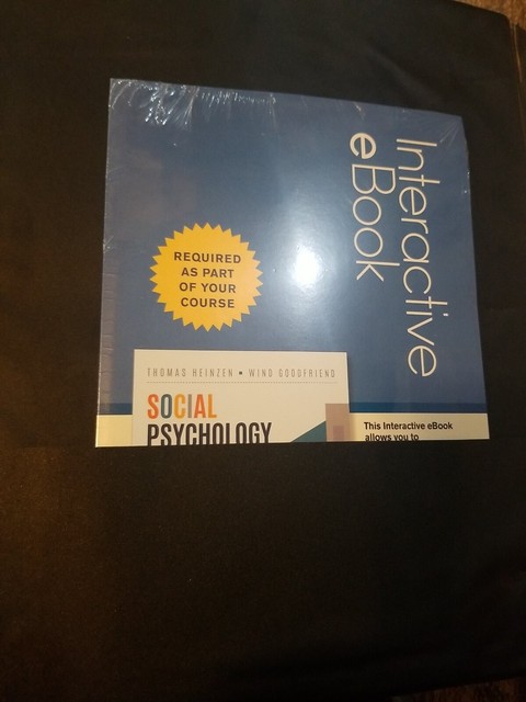 Social Psychology by Wind Goodfriend and Thomas E. Heinzen (2018 ...