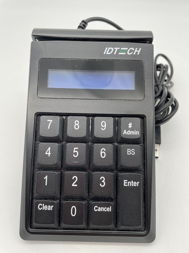 ID Tech SecureKey M130 IDKE-534833BEM USB Wired Magstripe Reader Keypad ...