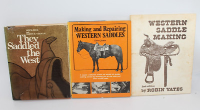 VINTAGE Saddle Making Books Repairing They Saddled The West Lot of 3 ...