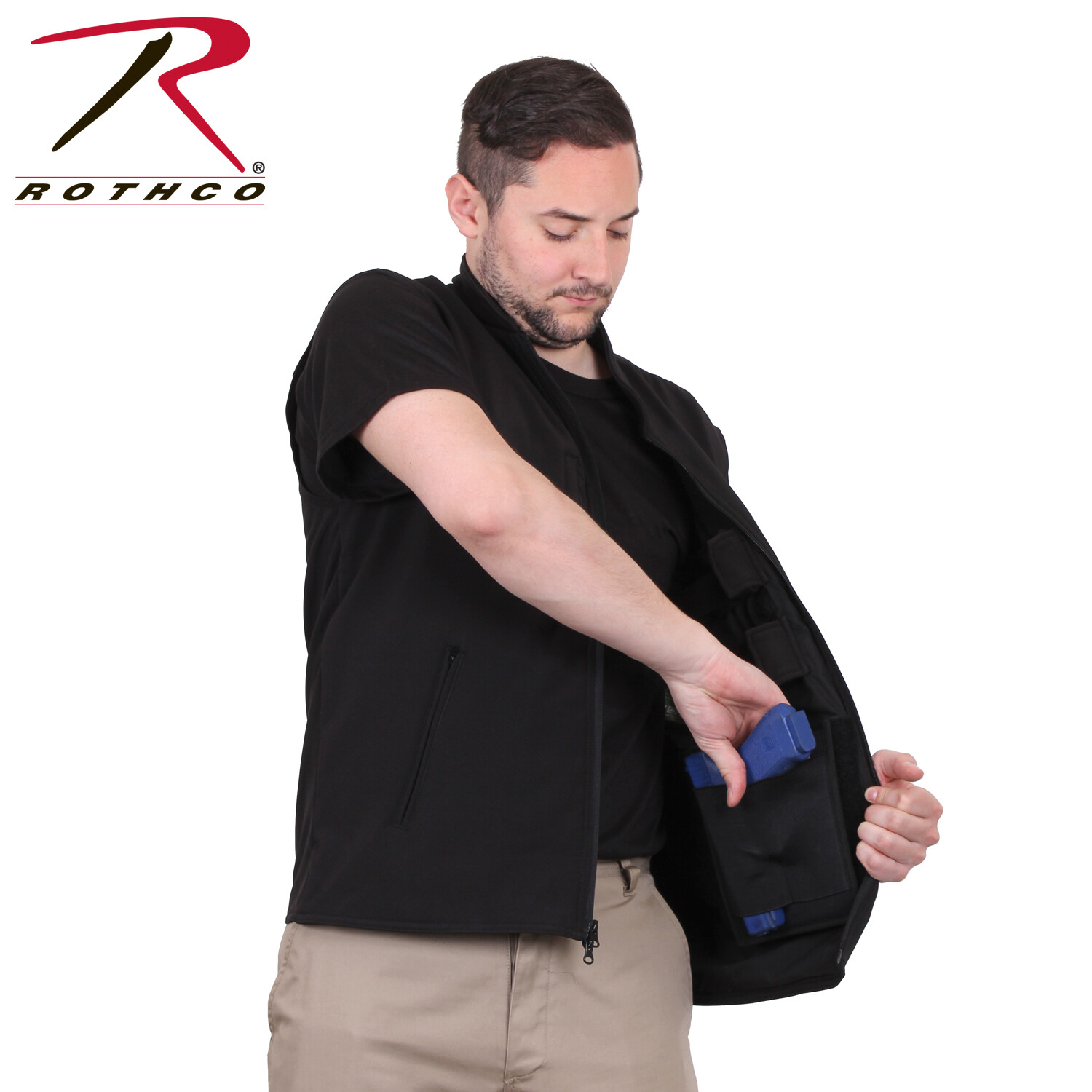 Rothco Men's Concealed Carry Soft Shell Vest # 86500 | eBay