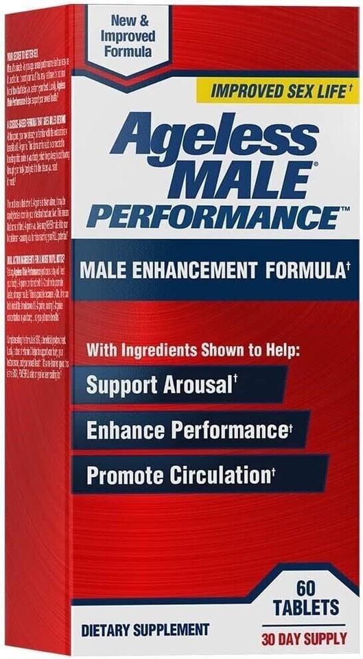 Ageless Male Performance Male Enhancement 60 Tablets exp:02/24 ...