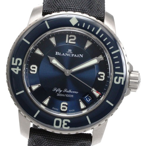 Blancpain Fifty Fathoms 5015-12B40-O52A cal.1315 Navy Dial Automatic ...