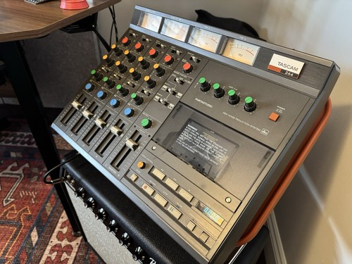 Tascam 244 Porta studio Four Track Cassette Tape Recorder Analog Mixer ...