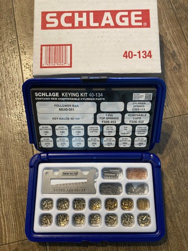 Schlage 40-134 Pin Keying Kit With Plastic Case Locksmith Supply | eBay