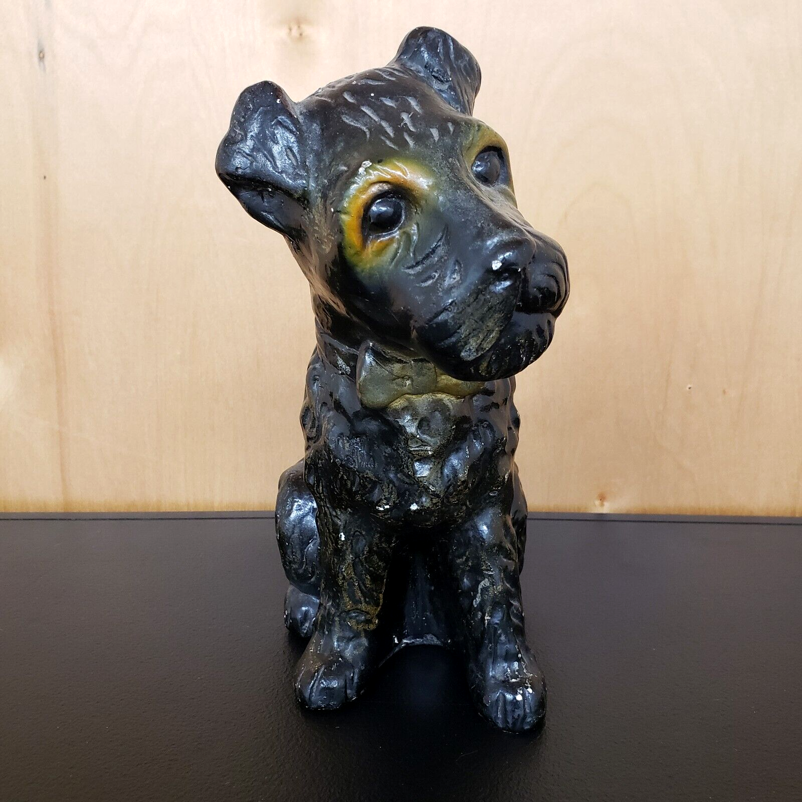 Jack Russel Terrier Chalkware Vintage Carnival Fair Prize 1930's 1940's ...