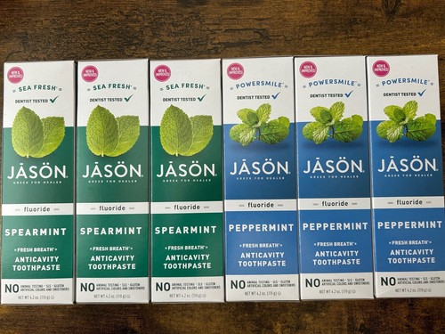 Jason Spearmint & Peppermint Toothpaste with Fluoride 6 Pack (see ...
