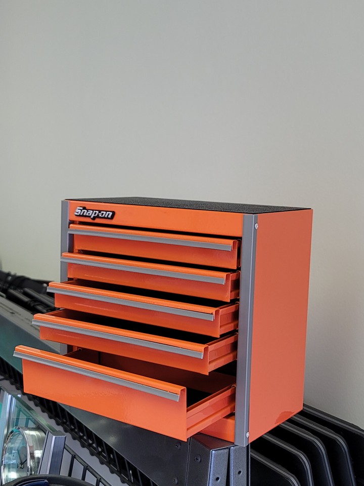 Snap-On ™ New Electric Orange Miniature Bottom Tool Box Base Cabinet ...