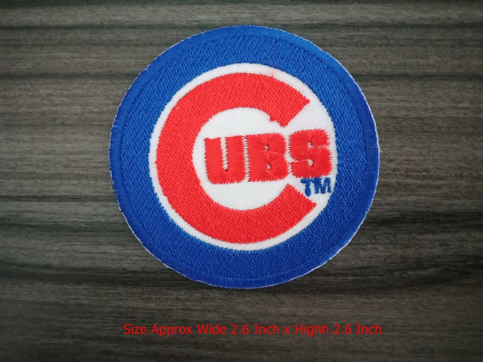 3pcs Chicago Cubs Baseball Sports Patch Iron-on Embroidered Sew on ...