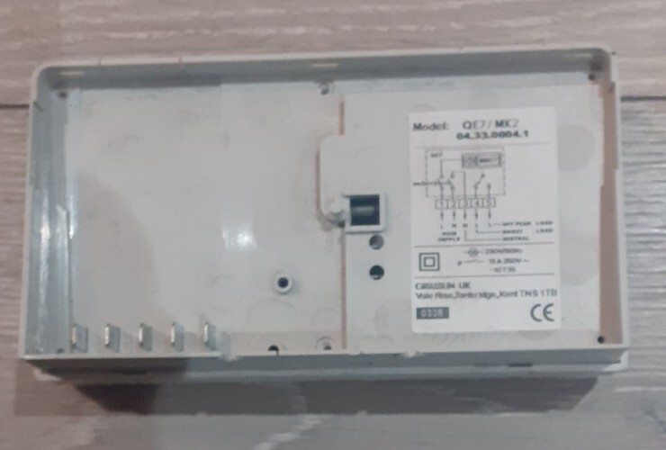 Grasslin 24 timer model QE 7 MK2 04.33.0004.1 HOT WATER TANK. NO BACK ...