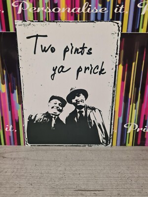 Retro Tv Scotland Still Game 2 pints Prick inspired Man Cave Pub Shed ...