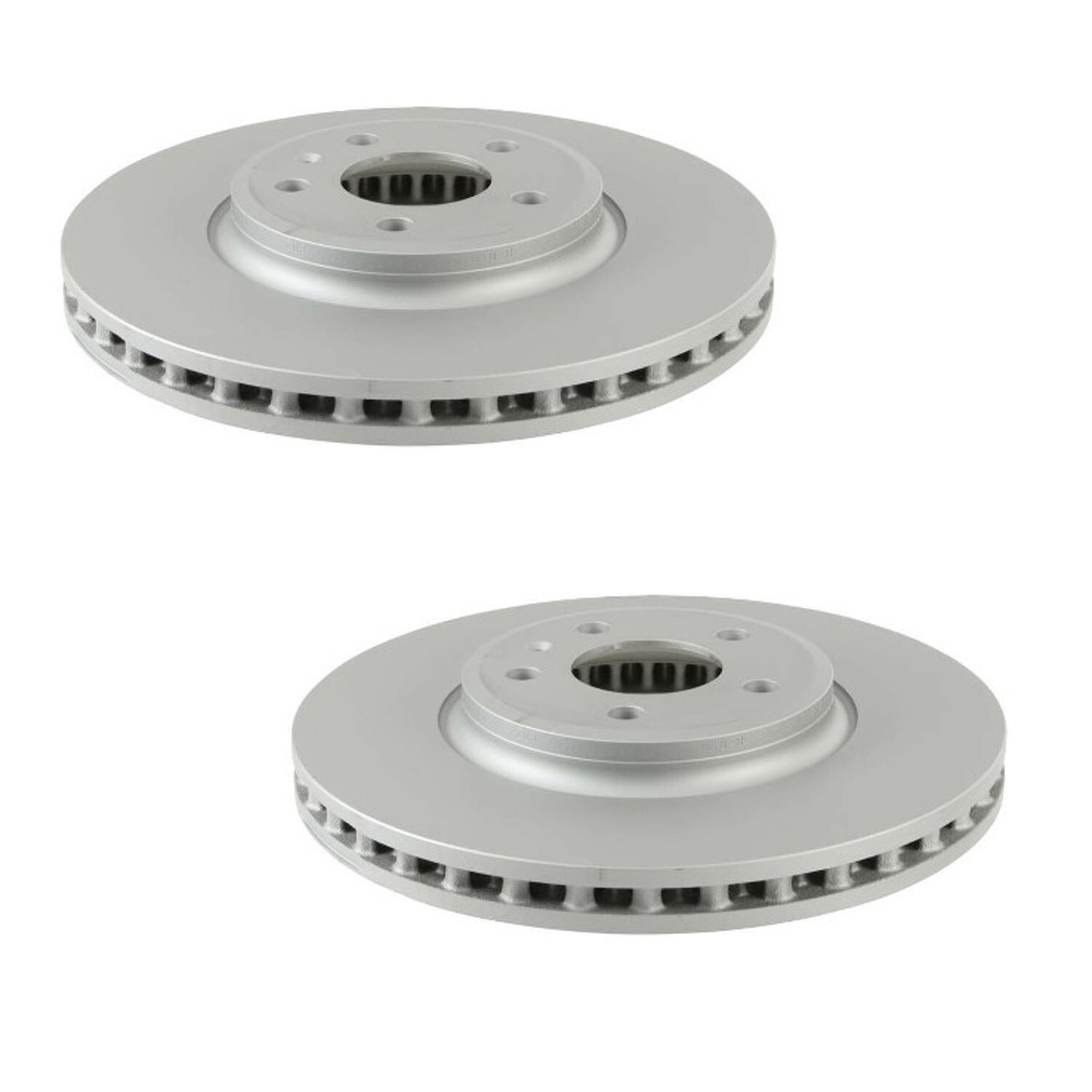 SHW Performance Set of 2 Front Disc Brake Rotors for Audi A4 A5 Quattro ...