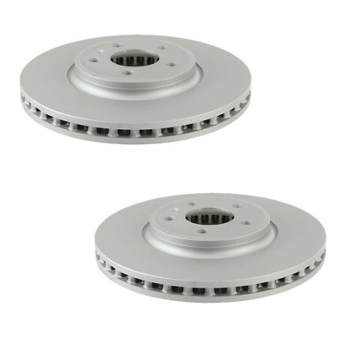 SHW Performance Set of 2 Front Disc Brake Rotors for Audi A4 A5 Quattro ...