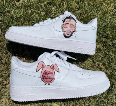 Custom Bad Bunny Nike Air Force 1, Custom Air Force 1, AF1, Bad Bunny ...