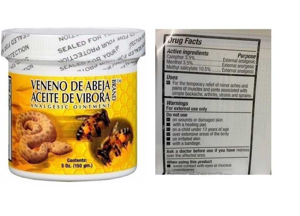 2X BEE VENOM SNAKE OIL ANALGESIC OINTMENT BALM PAIN OINTMENT ORGANIC | eBay