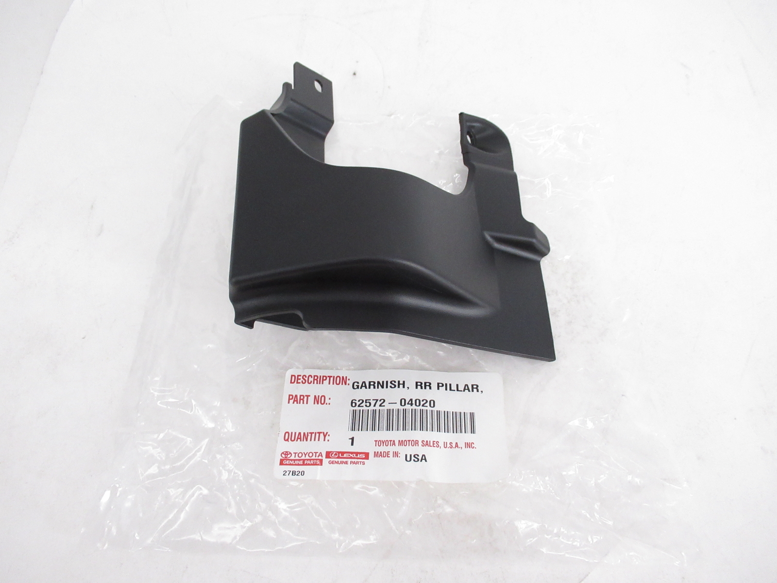 Genuine OEM Toyota 62572-04020 Driver Rear Corner Trim 2016-2020 Tacoma ...