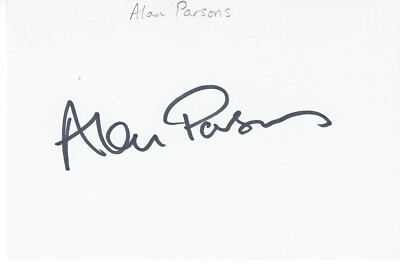 Alan Parsons Singer Alan Parsons Project Band Music Signed 6x4 COA | eBay