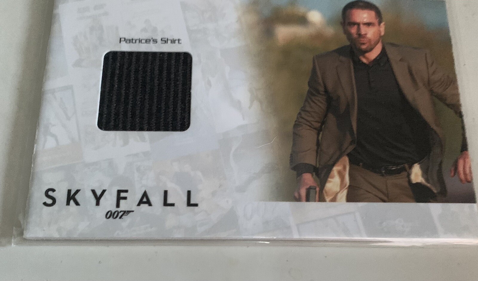 Patrice shirt Ola Rapace James Bond costume card Rittenhouse 102/200 ...