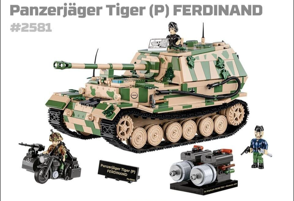 Ferdinand COBI 2581 PanzerJager Tiger P Ferdinand 2581 Limited Edition ...