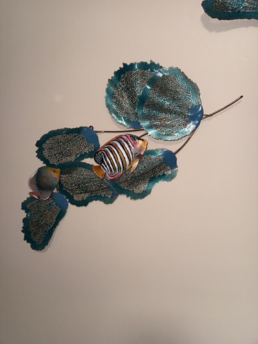 Bovano of Cheshire Three-Piece Enameled Tropical Fish Wall Art Set ...