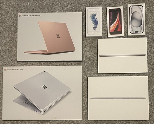 Lot of 7 Computer, iPad, and iPhone BOXES *EMPTY* | eBay