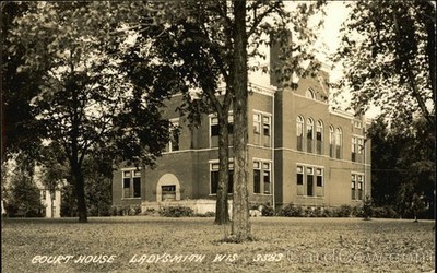 RPPC Ladysmith,WI Court House 1941 Glen Flora Rusk County L. Cook ...