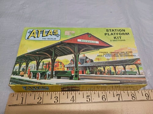 Model Train Station Kit ATLAS HO Scale 707 Station Platform Kit model ...