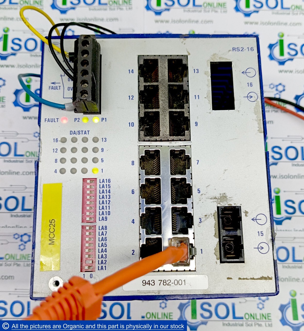 Hirschmann RS2-16 2MM SC Ethernet Rail Switch 18-32VDC RS2162MMSC for ...