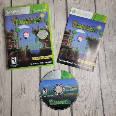Terraria (Xbox 360, 2012, Platinum Hits) Complete in Box w/ Manual ...