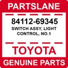 84112-69345 Toyota OEM Genuine SWITCH ASSY, LIGHT CONTROL, NO.1 | eBay