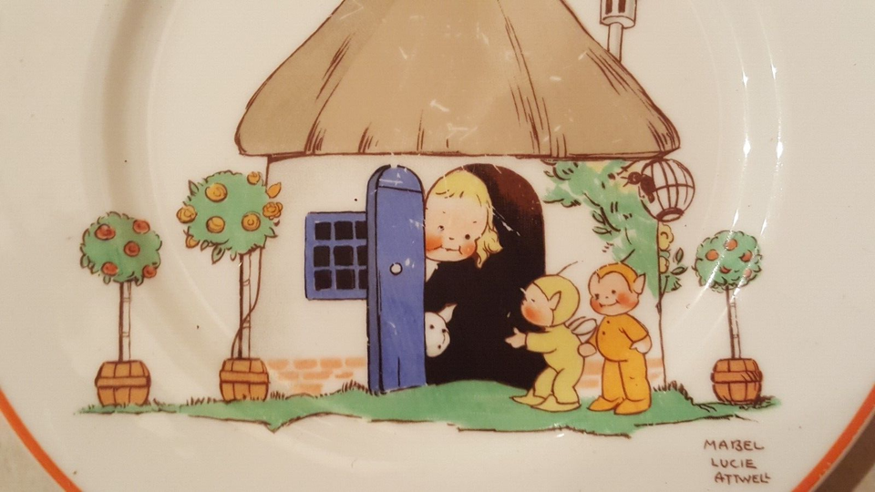 Shelley, Mabel Lucie Attwell, 7’’ 'Boo Boos Fairies Come for Tea' Circa ...