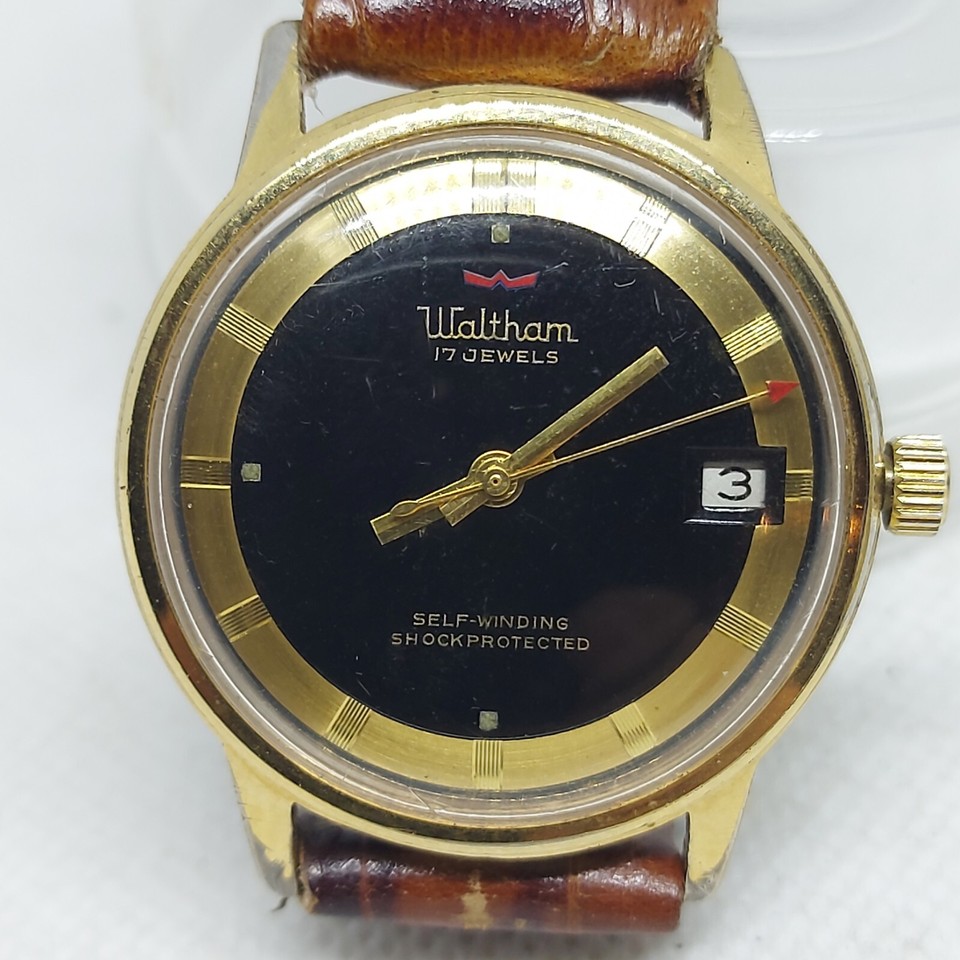 💥RARE💥 Vintage Waltham men's automatic watch 17jewels swiss 1960s | eBay