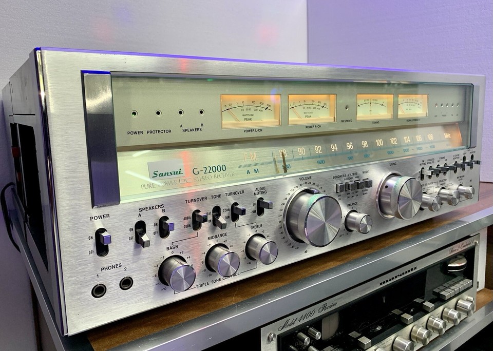 SANSUI G 22000 Stereo Receiver 220+220 Watts RMS Vintage 1978 Working ...