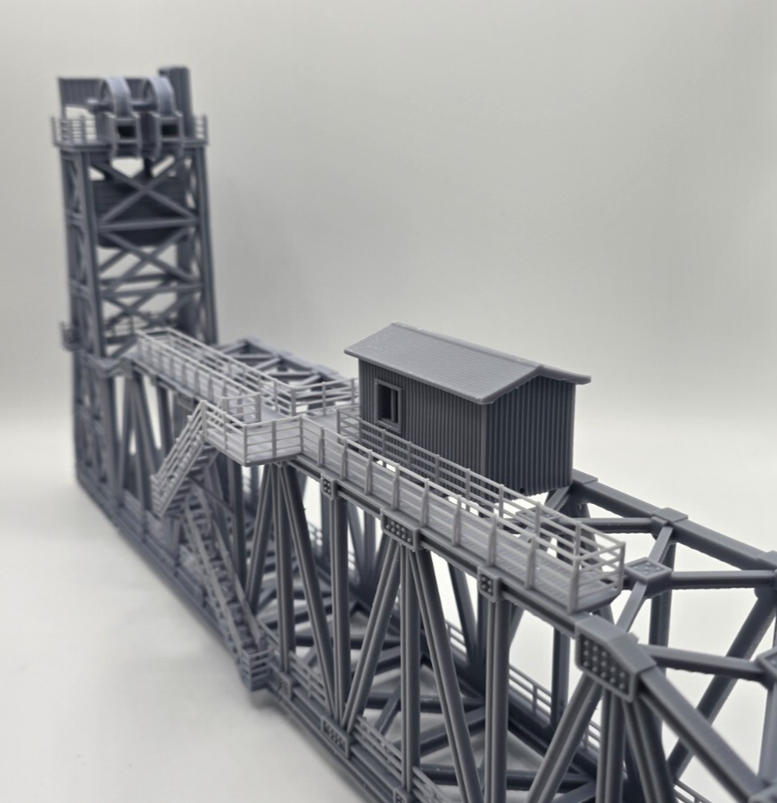 HO Scale Lift Bridge – Single Track | eBay