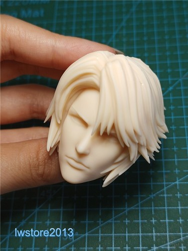 1:6 Male Fantasy Squall Leonhart Head Sculpt Carved For 12" Action ...