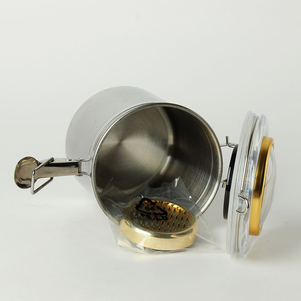 MUXIANG Stainless Steel Humidor humiditer jar for Cigar Tobacco with ...