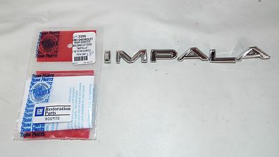1963 63 Chevrolet Impala Quarter Panel Trim Letters IMPALA | eBay