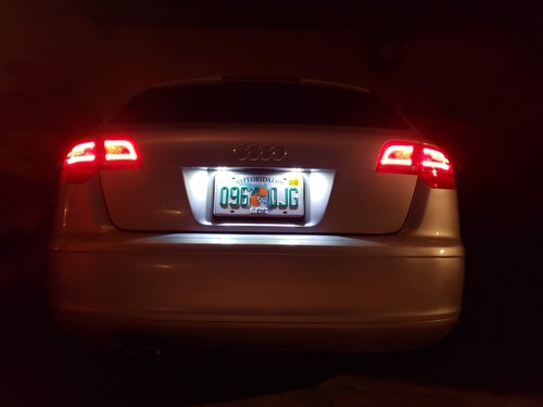 Audi Original LED Number Plate Lights Set of 2 4h0943021 4h0943022 for ...