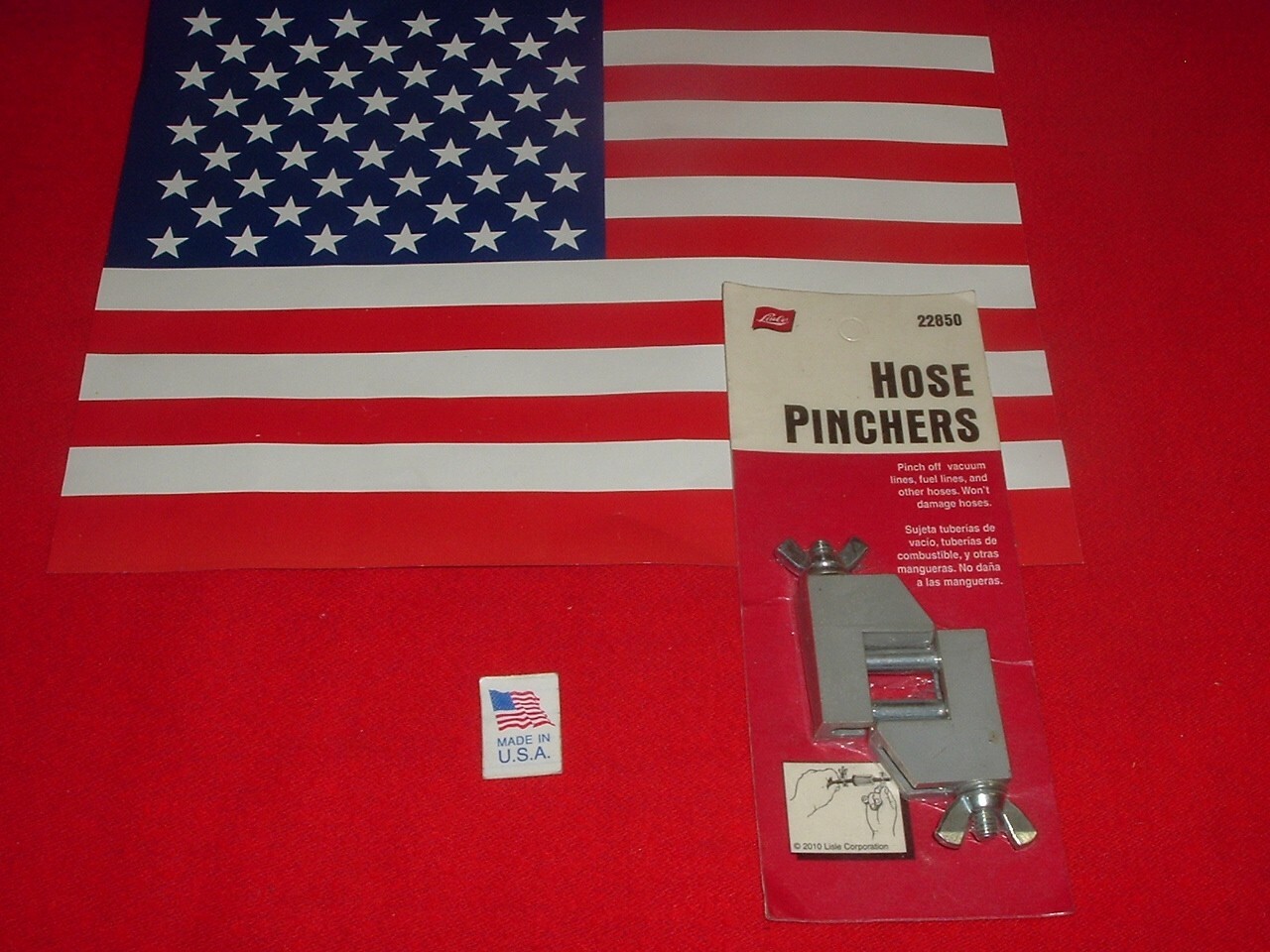 SET OF 2 LISLE HOSE PINCHERS #22850 CLOSE OFF VACUUM, GAS, FUEL, BRAKE ...