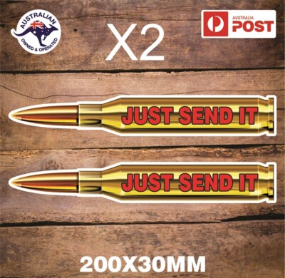 2 JUST SEND IT STICKERS DECALS | eBay Australia