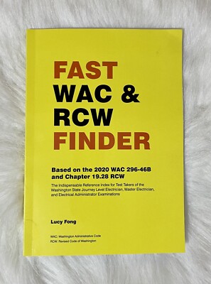 Fast WAC & RCW Finder Washington State Electrician Exam Keyword Index ...