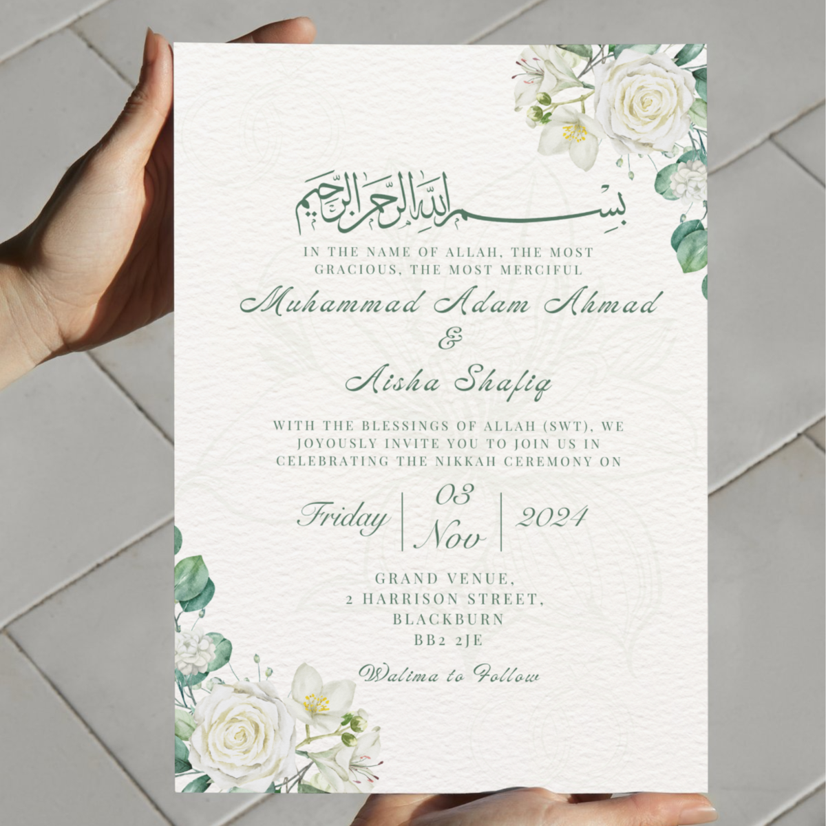 Muslim wedding invitation templates 60 photos - Astyledwedding.com