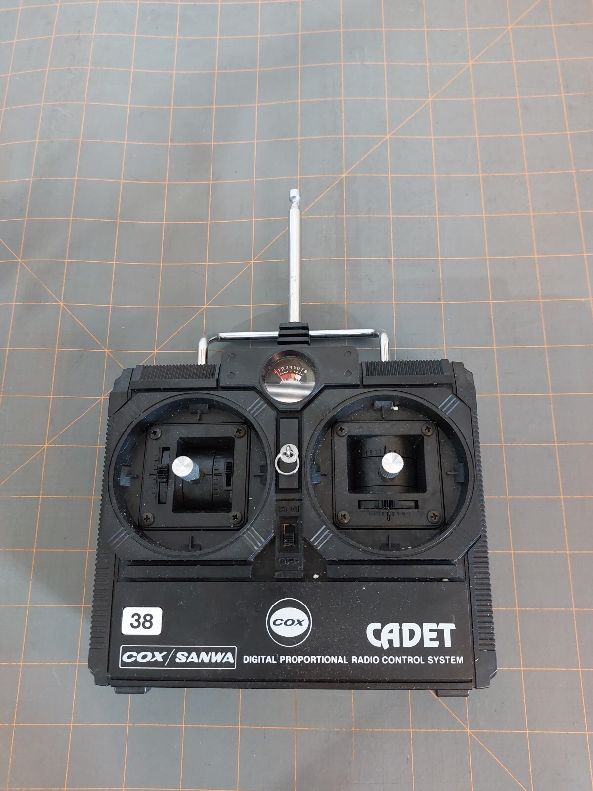 Cox/Sanwa 38 CADET Digital Proportional Radio Control 2 Channel Turns ...